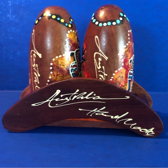 Hand Crafted | Dining | Vintage Salt Pepper Shakers Handmade Wooden ...